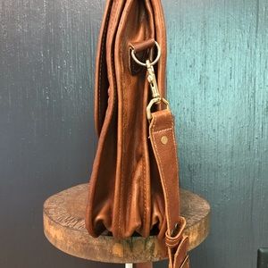 Orvis | Bags | Orvis Briefcase Pebbled Leather | Poshmark